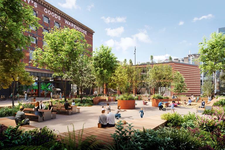 Simpson Haugh submits revised plans for mixed-use overhaul of historic ...